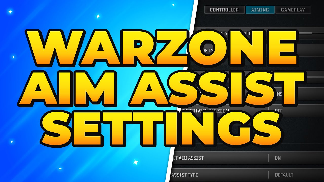 Best Warzone Aim Assist Settings - Rebirth & Warzone 3 - YouTube