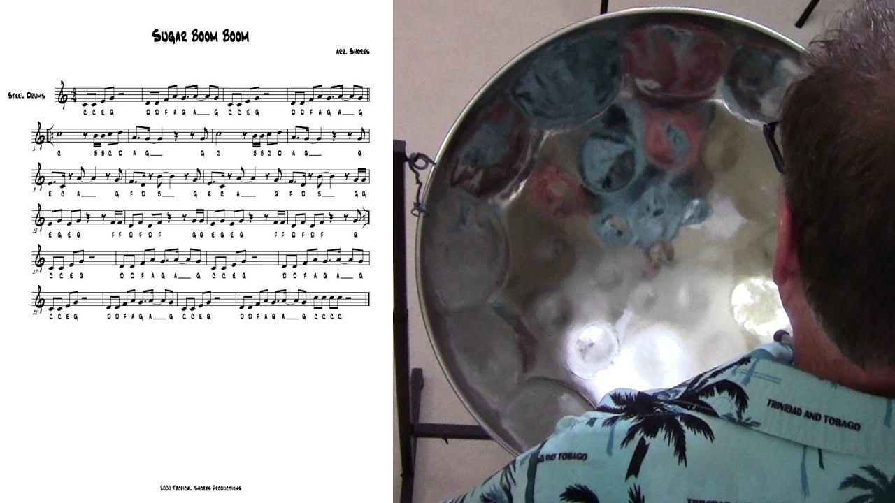 Sugar Boom Boom - Tropical Shores Steel Drum Lessons - YouTube