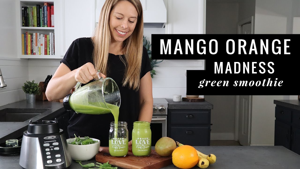 Healthy Mango Smoothie Recipe... and it's delicious! - YouTube