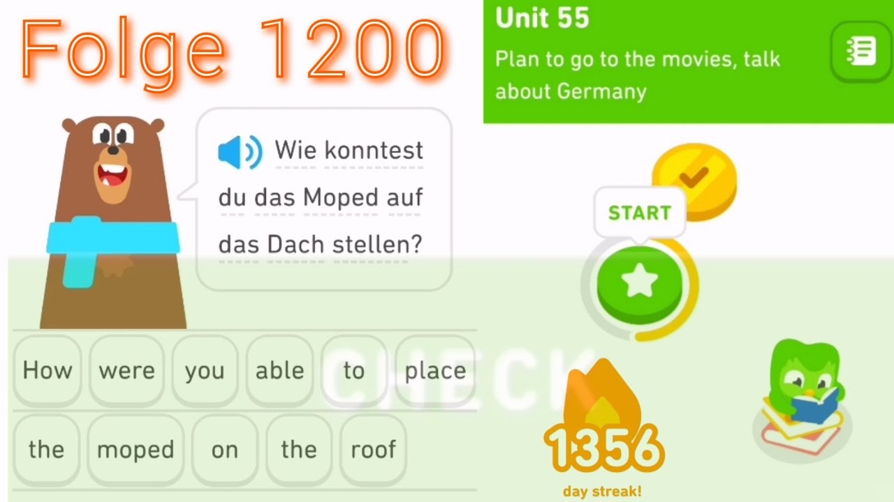 Let's Learn German With Duolingo | Episode 1200 - YouTube
