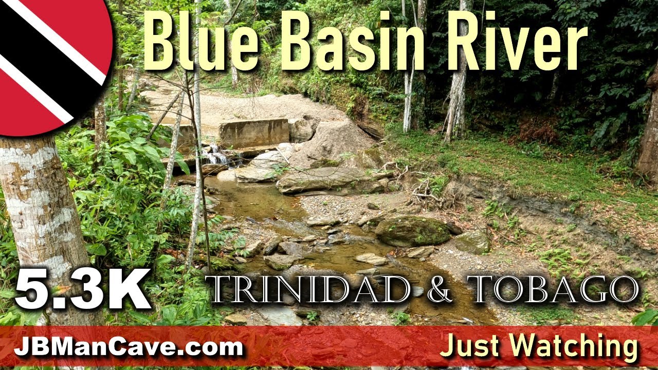 BLUE BASIN RIVER natural sounds Diego Martin Trinidad Caribbean ...