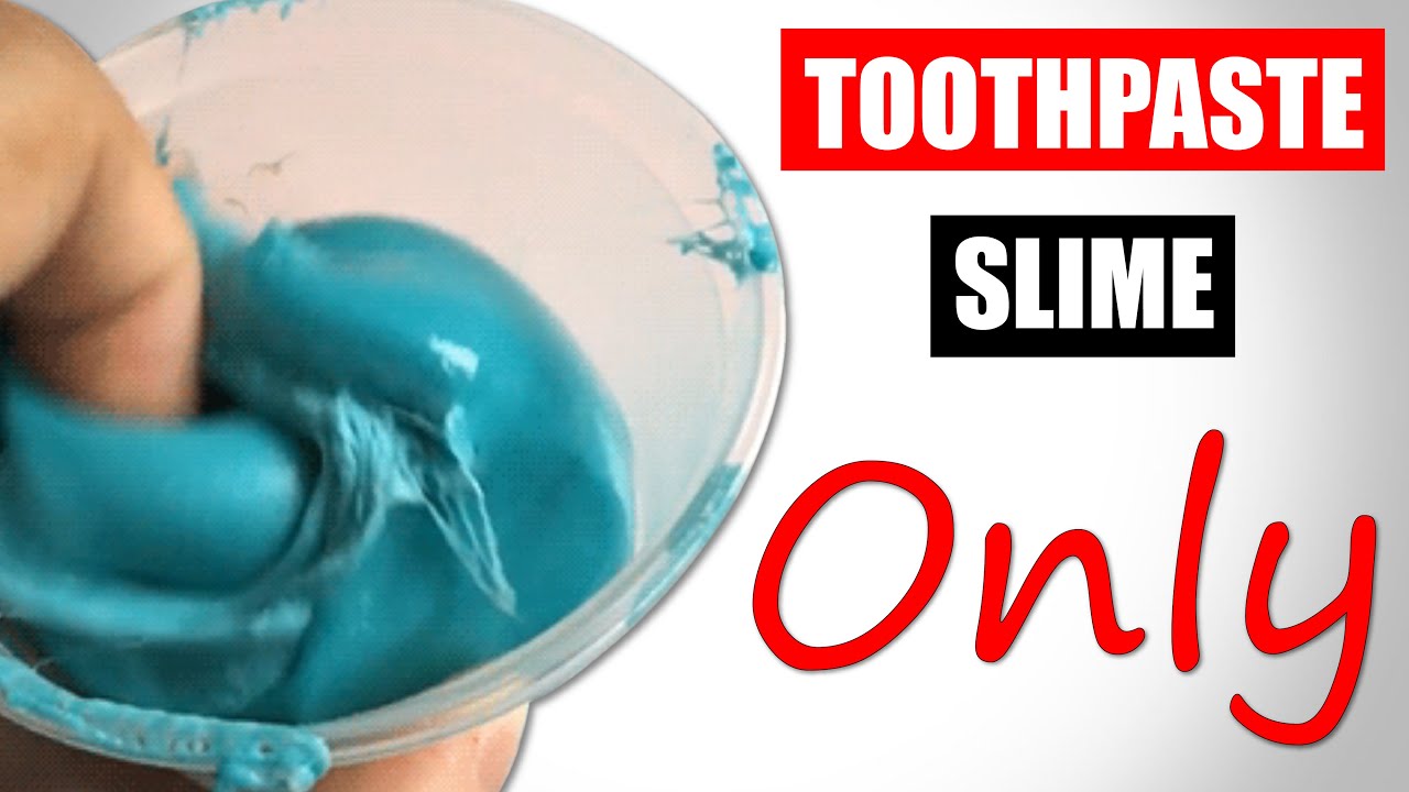 TOOTHPASTE DIY SLIME / SUGAR AND TOOTHPASTE SLIME / TOOTHPASTE SLIME 1 ...