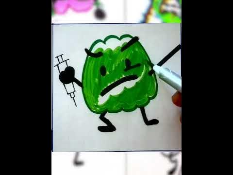 Drawing FNF - Corrupted BFDI / Battle For Corrupted Island / Learn with Pibby / BFDI #shorts ...