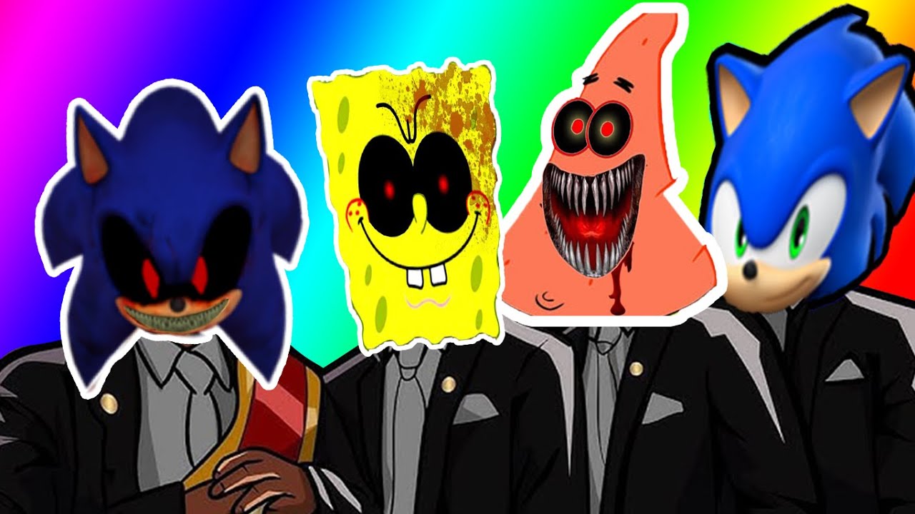 Coffin Dance Song (cover) Sonic the Werehog & Sonic EXE & SpongeBob EXE ...