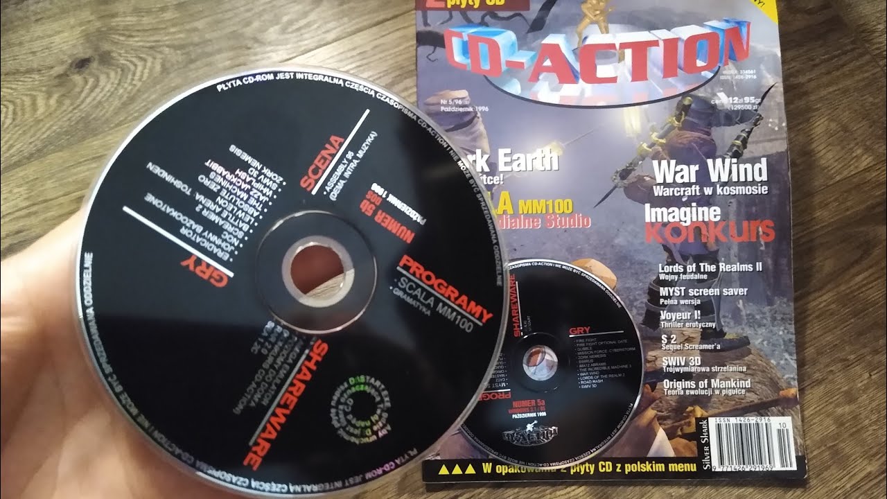 CD-Action nr 5B, Październik 1996 - przeglądanie płytki i odpalanie ...