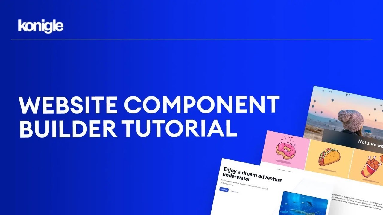How to create website components on Konigle - YouTube