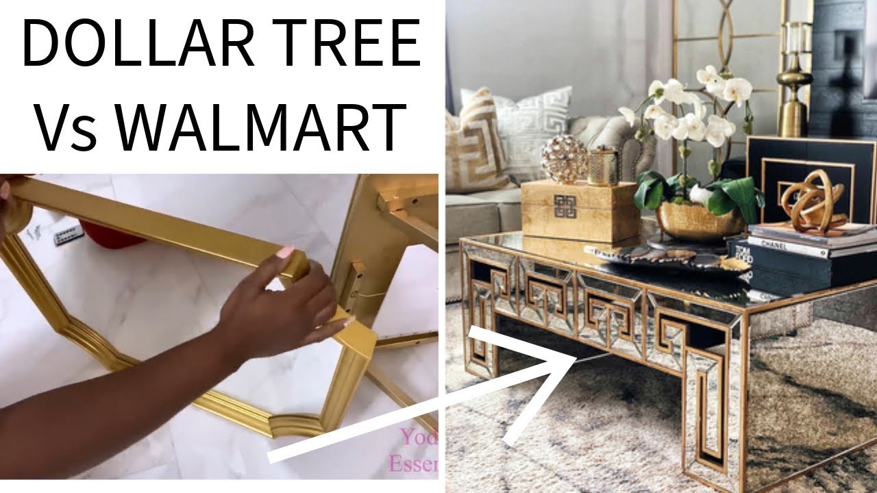DOLLAR TREE Meets WALMART TABLE TRANSFORMATION Idea to tryout! - YouTube