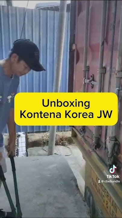 UNBOXING CONTAINER JW KOREA - YouTube