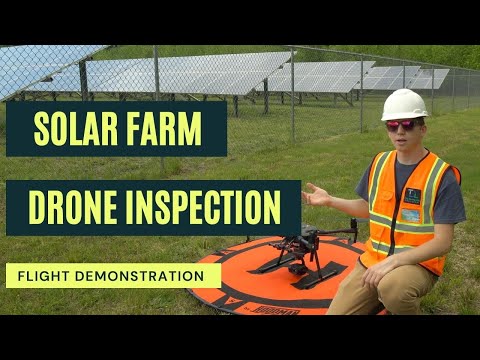 Drone Solar Farm Inspection - Flight Demonstration - YouTube