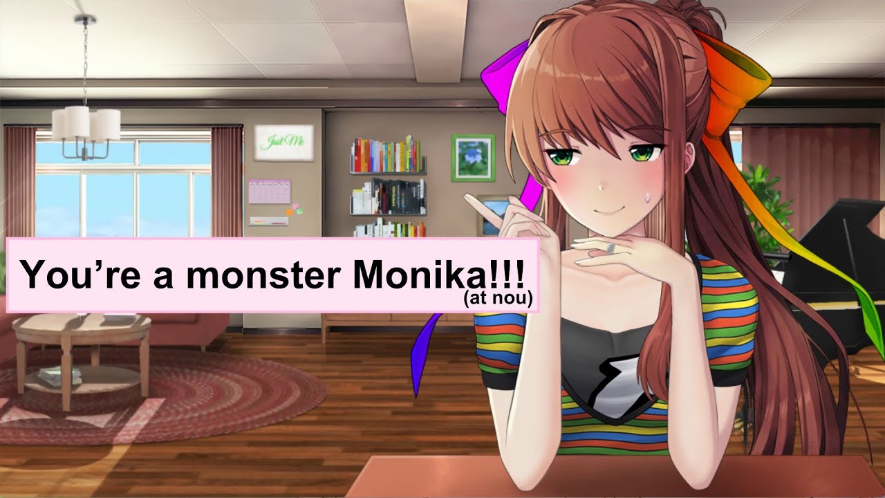 Calling Monika a monster... (at Uno!) | Monika After Story: A DDLC Mod ...