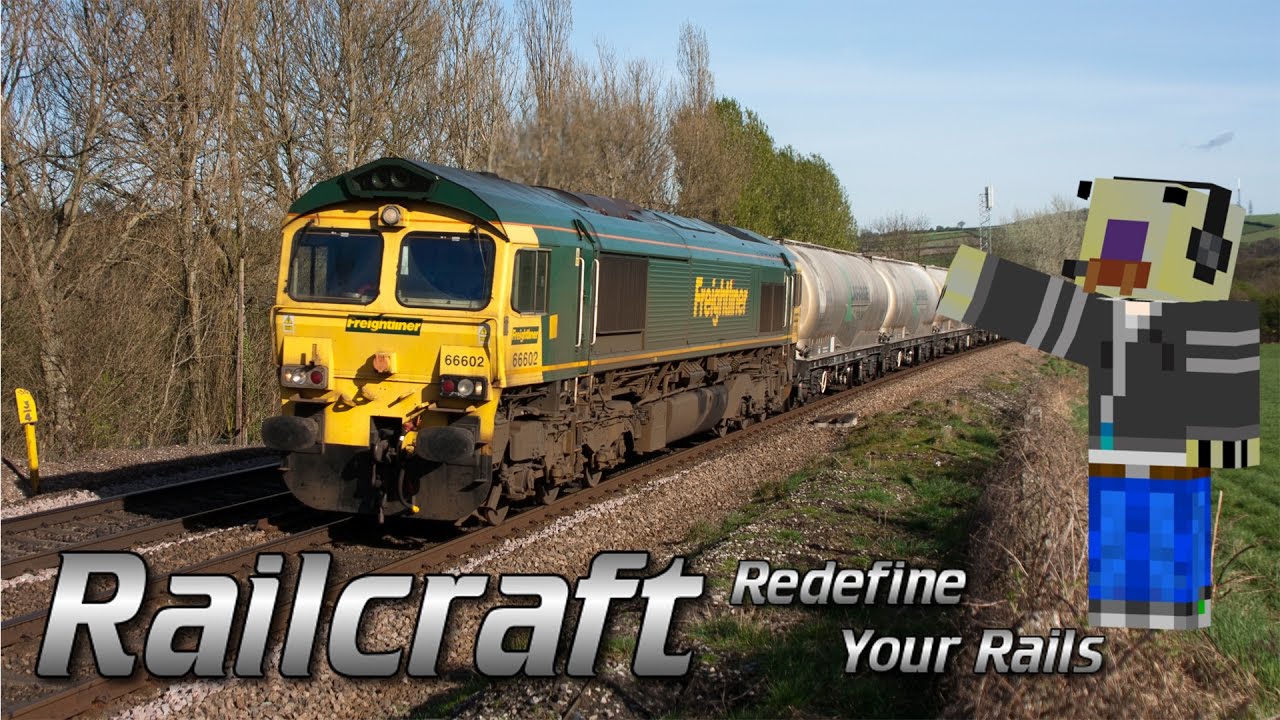Railcraft Example | Automation with an Electric Locomotive - YouTube