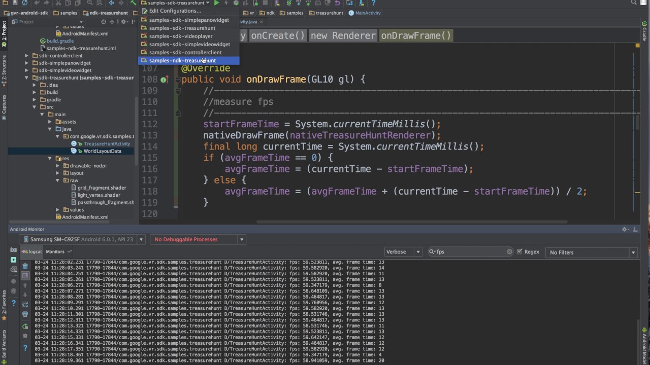 Google VR SDK and NDK performance comparison - YouTube