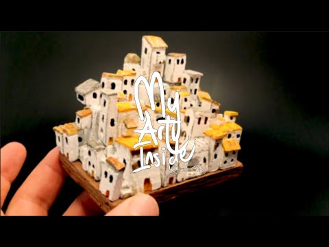 Making Miniature Italy Town Diorama - YouTube