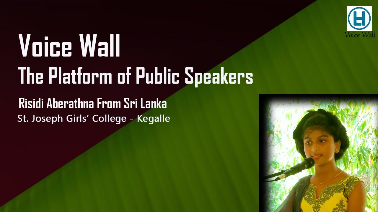 Voice Wall, The Platform of Public Speakers. This is the age of ...