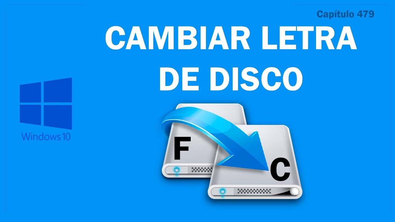 Cambiar LETRA disco duro WINDOWS 10 - YouTube