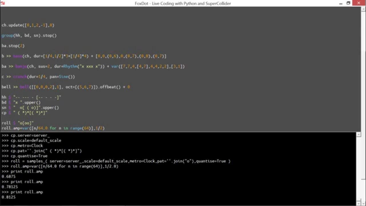"Gooey" - Live Coding With FoxDot and SuperCollider - YouTube