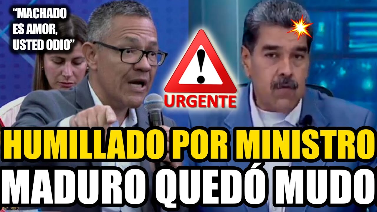 MINISTRO HUMILLÓ A MADURO Y QUEDÓ MUDO EN PLENA CANDENA NACIONAL | FRAN ...