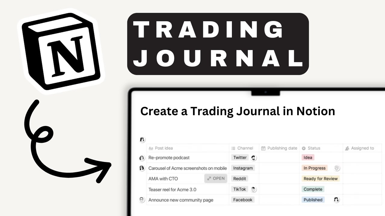 How to Create a Trading Journal in Notion | Notion Tutorial (2025 ...