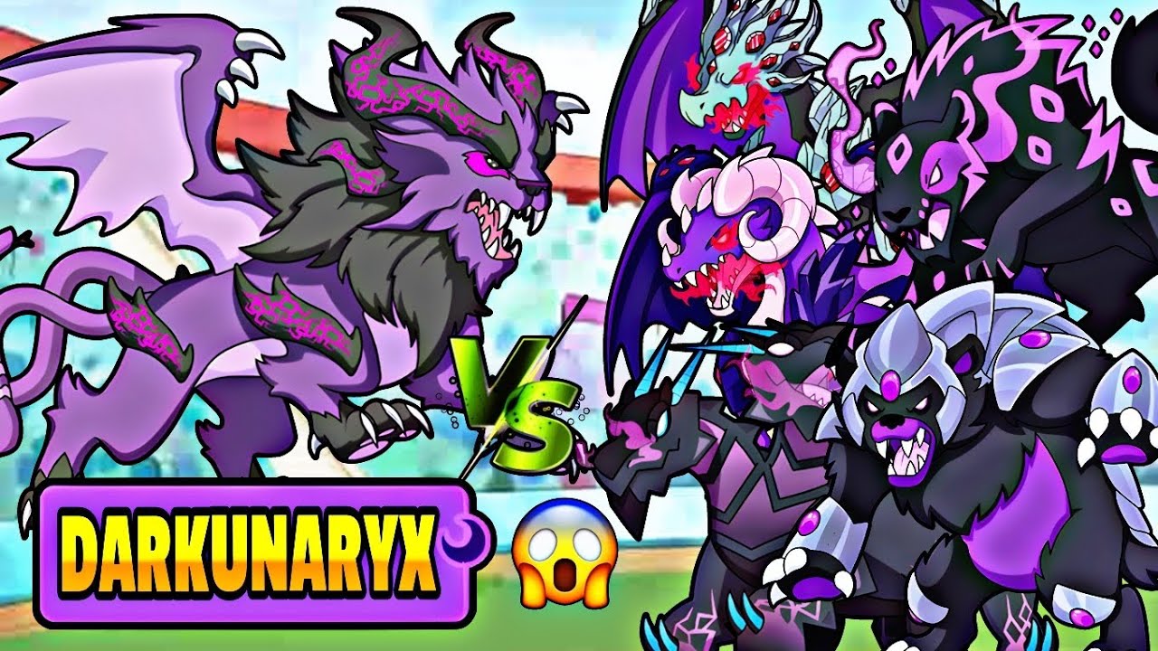 New Dynamon Darkunaryx VS All Dark Legendaries 👑 Battle 🤩🔥 In Dynamons ...