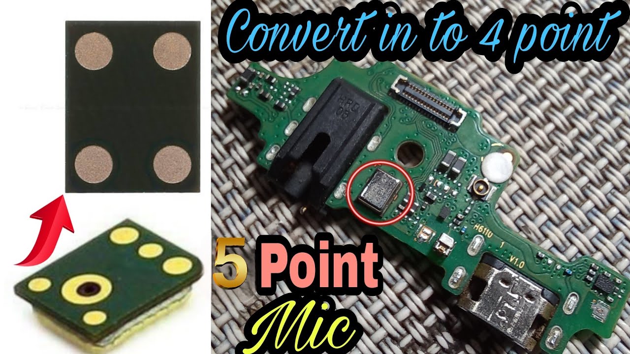 All infinix Mobiles Digital Mic 5 pin Convert into 4 Pin Digital Mic # ...