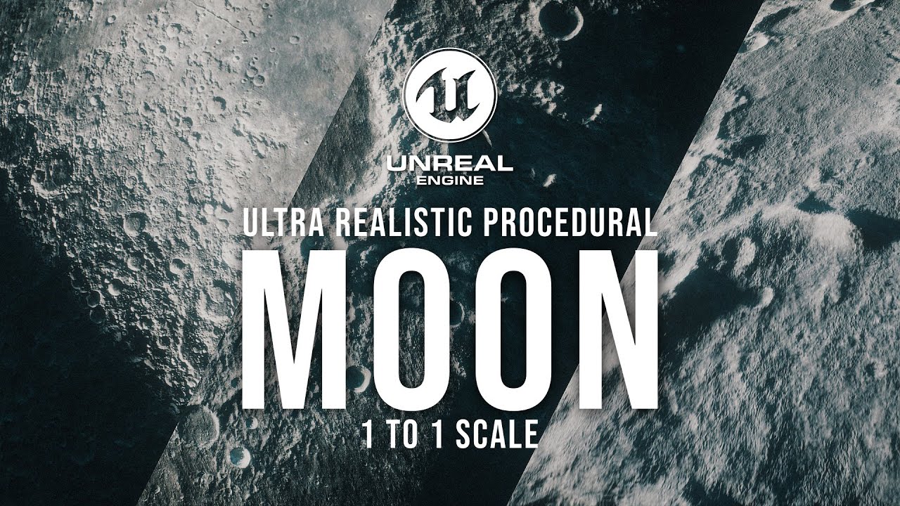 1 to 1 Scale Procedural Moon (Unreal Marketplace Asset) - YouTube