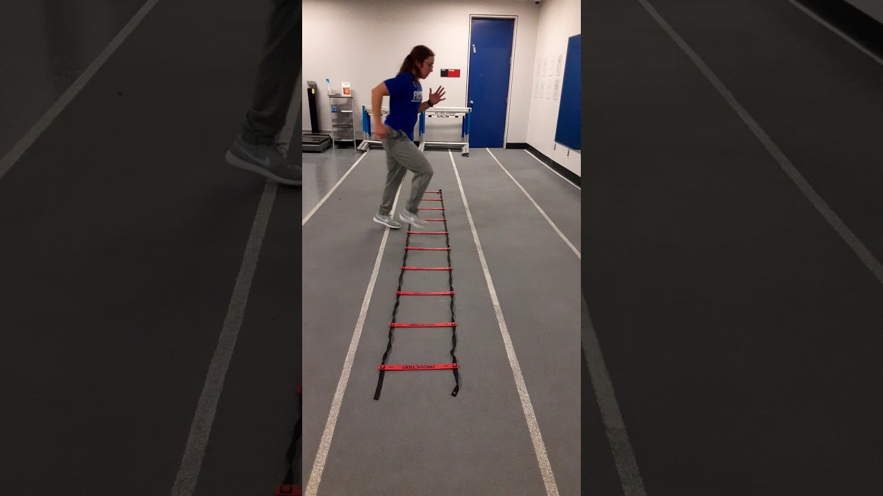 Ladder Series- Skipping #5 2 IN 2 Out Lateral-R/L - YouTube