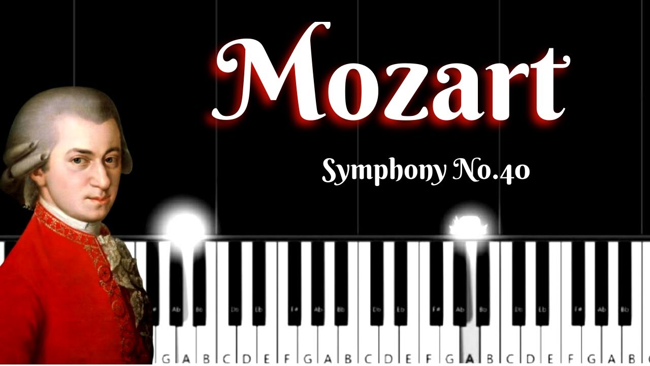 Mozart - Symphony No.40 - Easy Piano Tutorial - YouTube