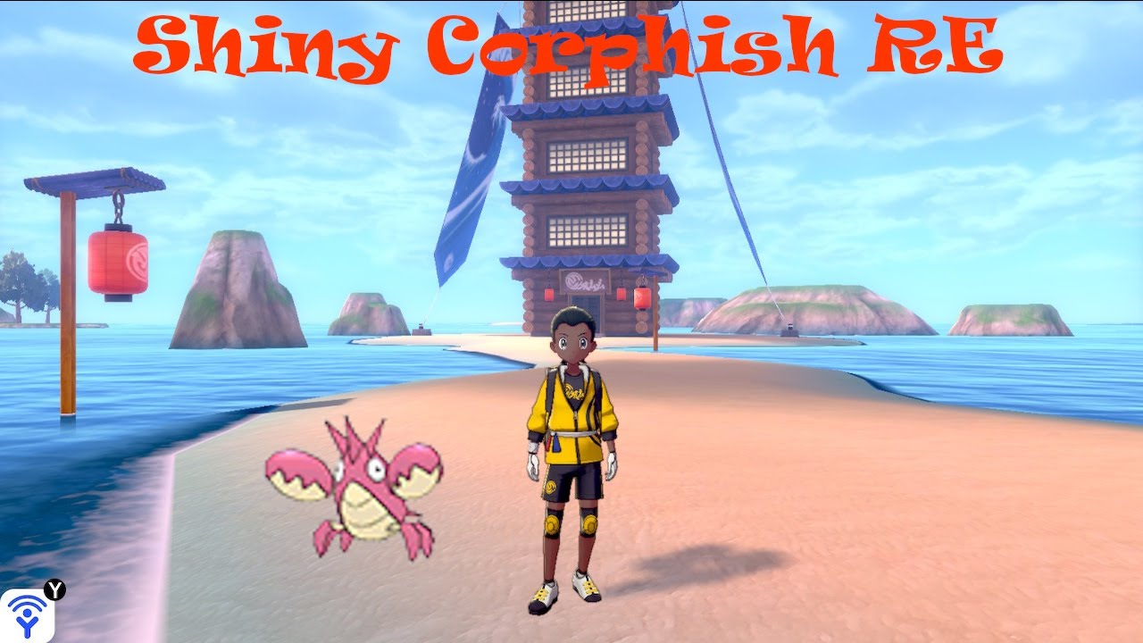 Shiny Corphish RE Pokemon SW/SH Isle Of Armour - YouTube