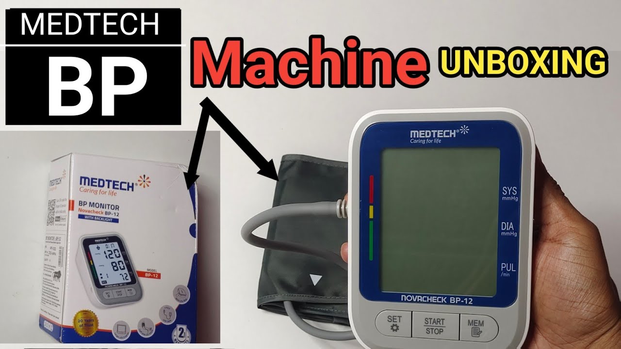 Medtech Novacheck BP-12 Machine || UNBOXING & SETUP & DEMO || Best BP ...