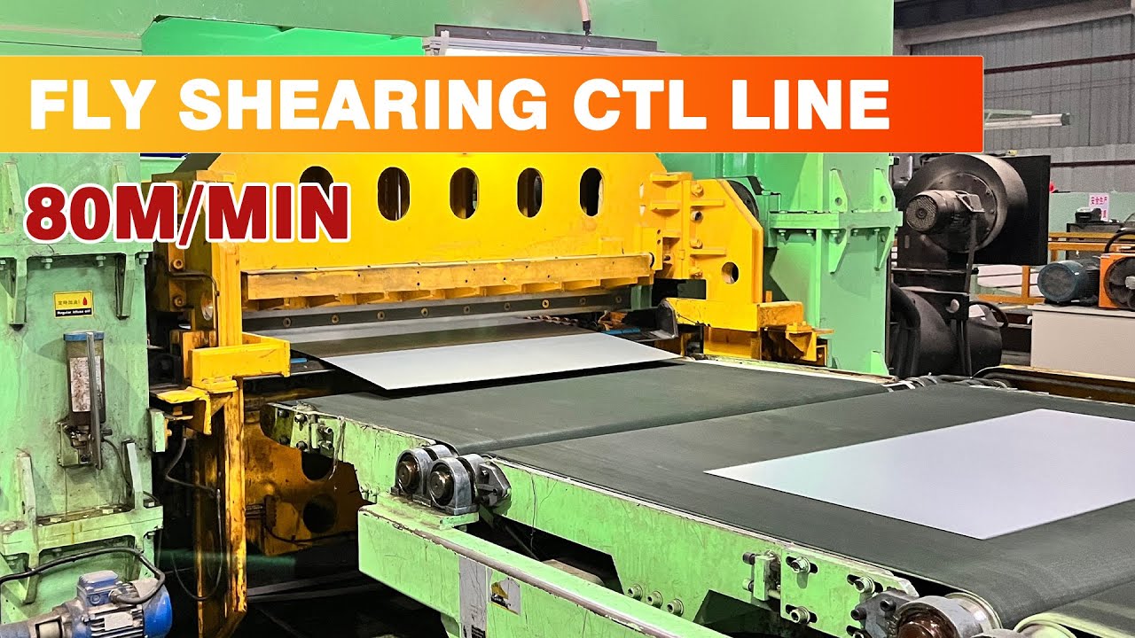 2024 Fly Shearing Cut To Length Line Machine 80M/Min High Speed ...