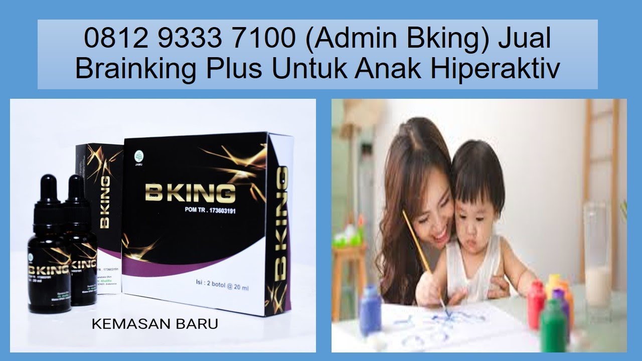 0812 9333 7100 (Admin Bking) Jual Brainking Plus Untuk Anak Hiperaktiv - YouTube