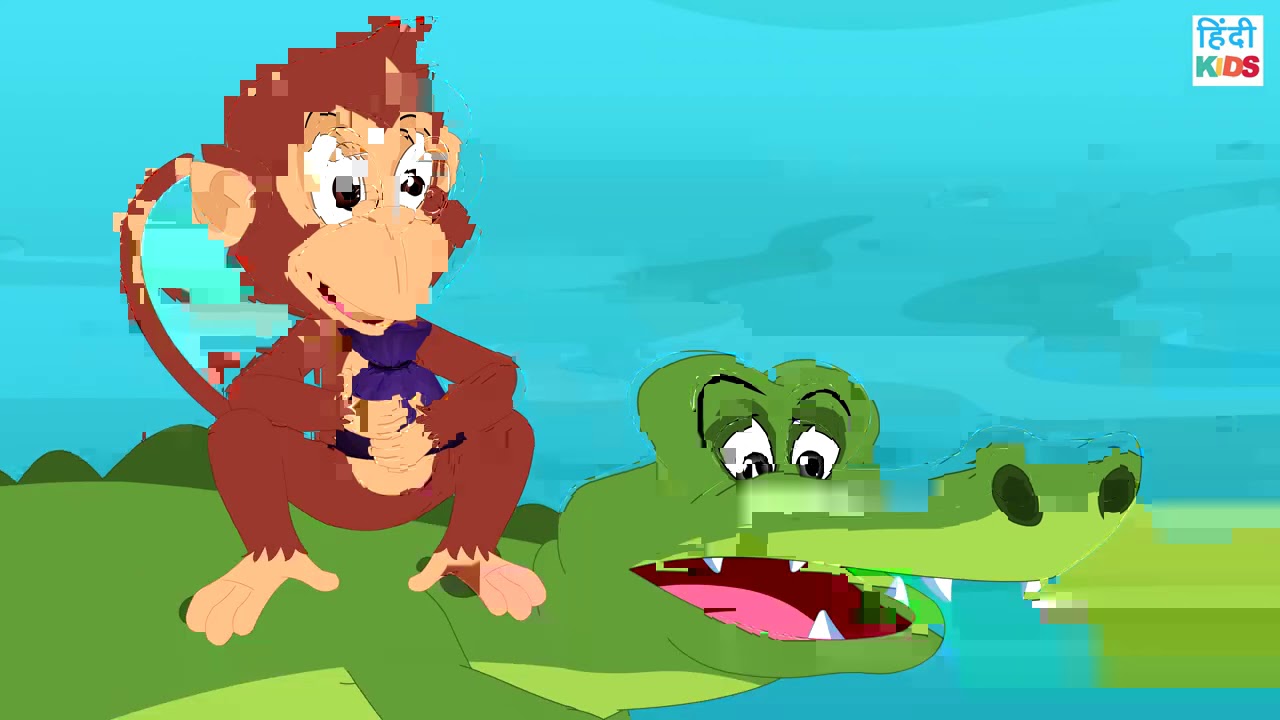 Bandar Aur Magarmach ki kahani _ Monkey And Crocodile Story _ Hindi ...