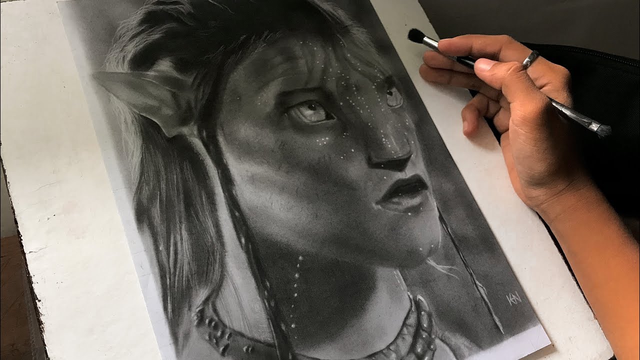 Jake Sully of Avatar: The Way of Water Drawing [realism] - YouTube