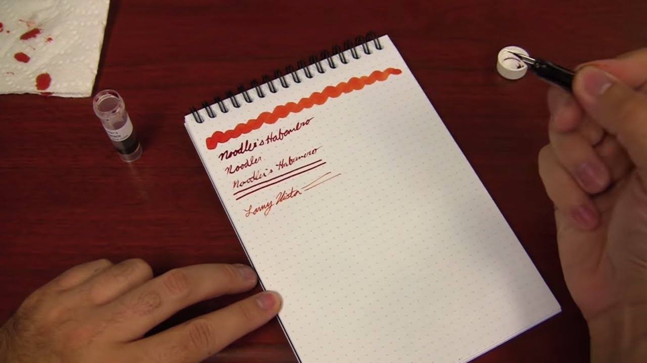How To Test Ink With Goulet Ink Samples (Fountain Pen 101) - YouTube