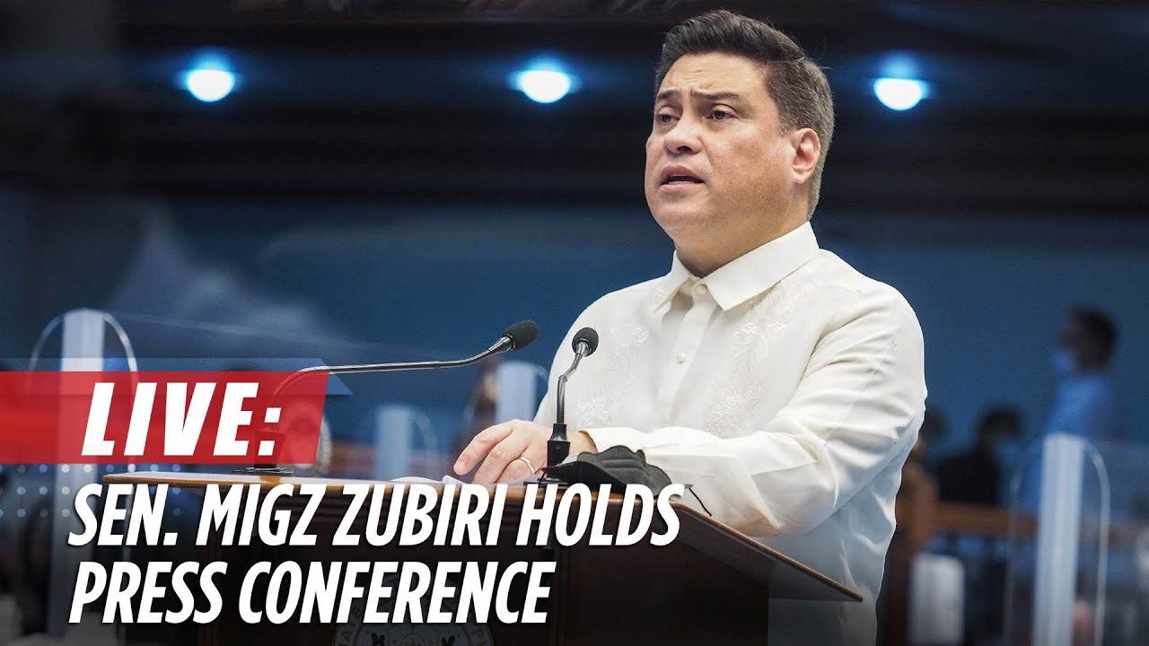 Sen. Migz Zubiri holds press conference | ABS-CBN News - YouTube