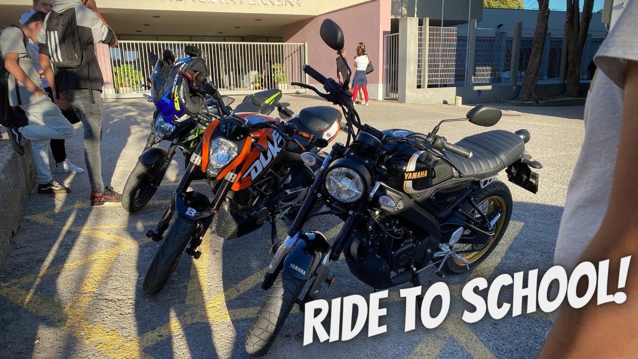 FUI PARA A ESCOLA DE MOTA! - Ktm duke 125 - YouTube
