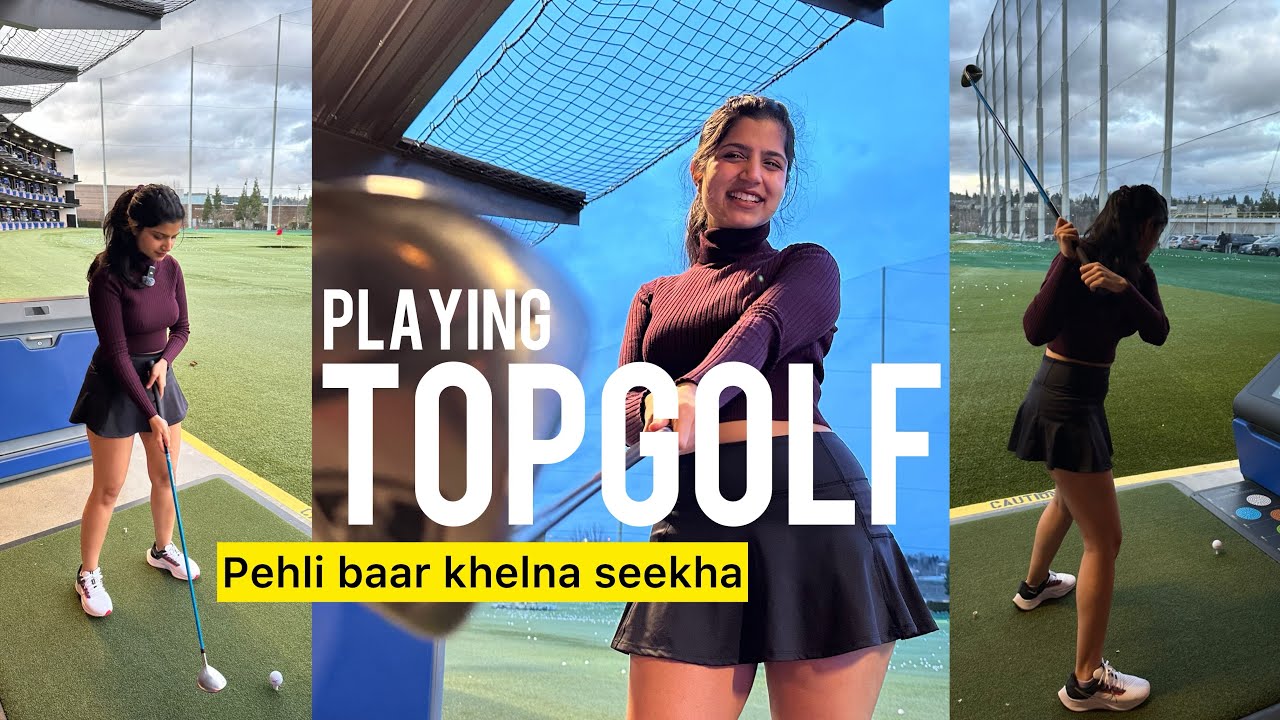 Topgolf | America hindi | indian lifestyle vlog | indian girl vloggers ...