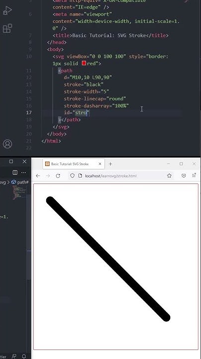 Basic Tutorial HTML SVG Stroke #shorts @jmc23id - YouTube