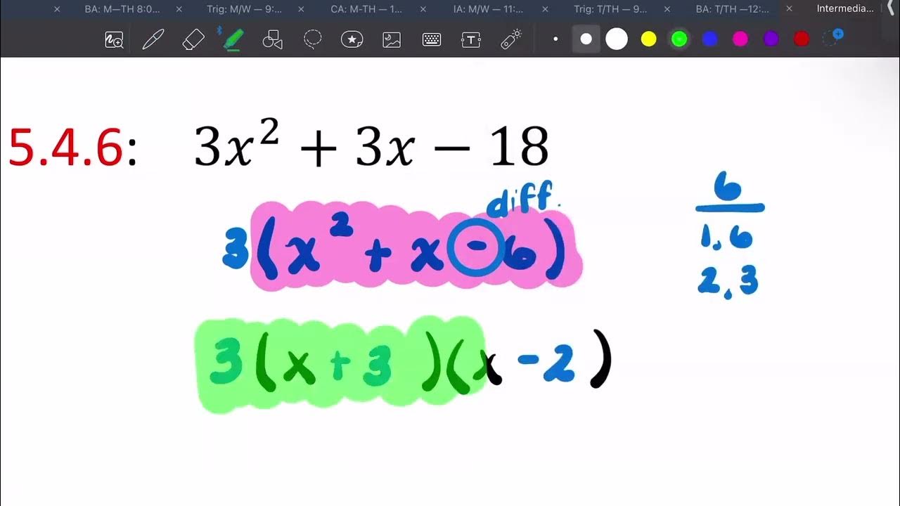 IA Section 6 2 & 6 3 Online Lecture - YouTube