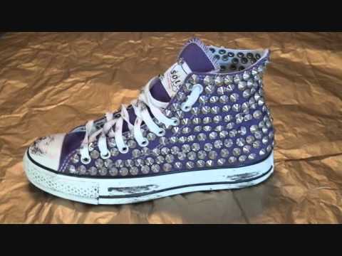 STYLE SOLO CUSTOMIZZAZIONE CONVERSE ALL STAR SPIKED STUDD NIKE ADIDAS ...