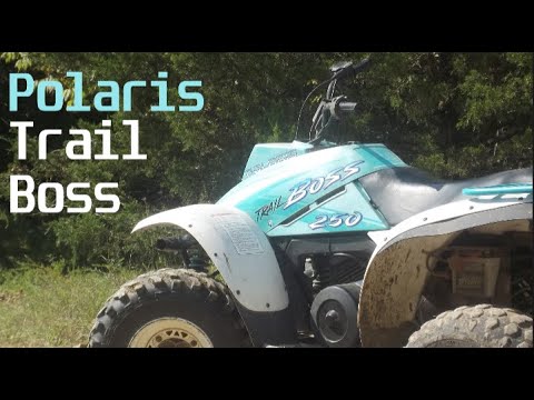 1996 Polaris Trail Boss 250 Trail Riding - YouTube