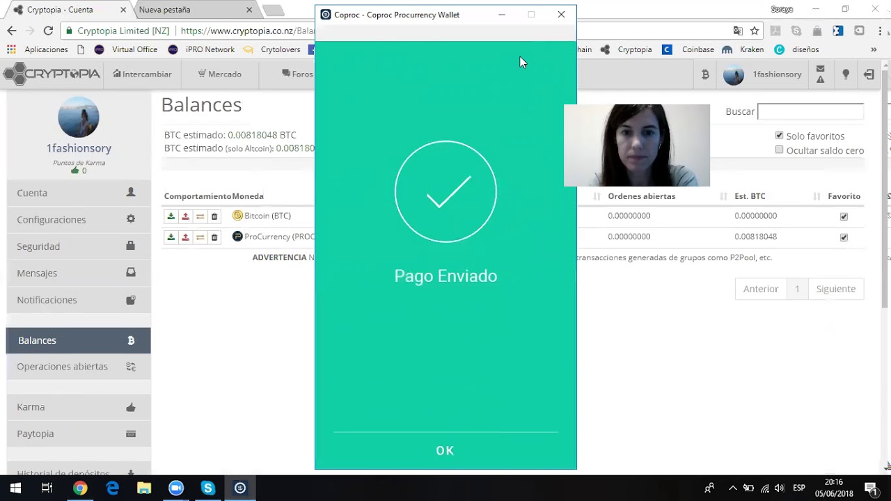 ¿Cómo pasar monedas ProCurrency de la wallets de Proc a Criptopia ...