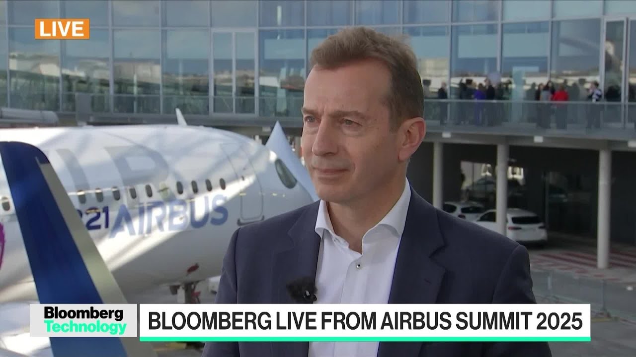 Airbus CEO on Cleaner Emissions, Tariffs, Space, Defense - YouTube