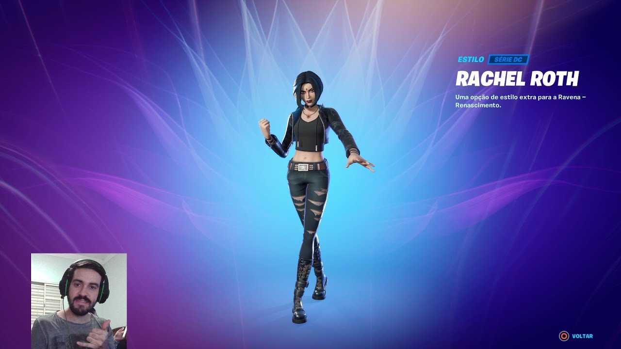 NOVO Estilo (RACHEL ROTH) da RAVENA - Fortnite ao vivo - YouTube