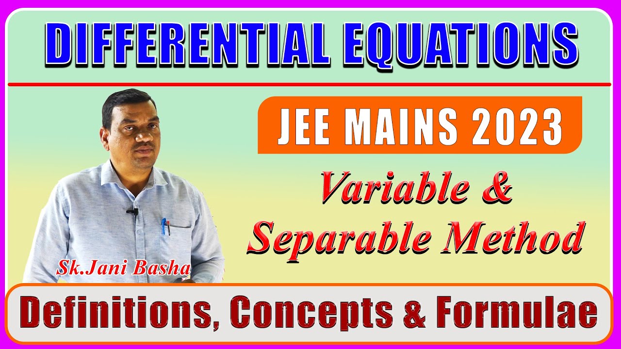 Differential Equations Variable Separable Differential Equations Sk 5018