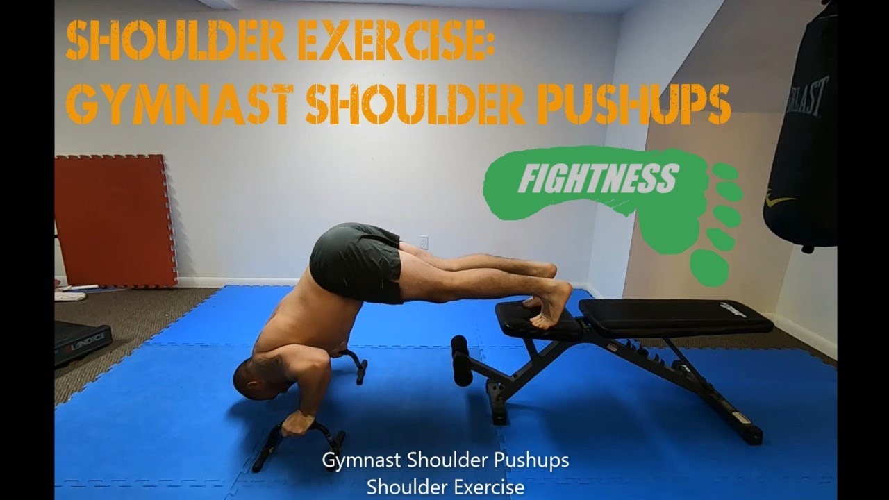 Gymnast Shoulder Pushups - Shoulder Exercise - FIGHTNESS - YouTube