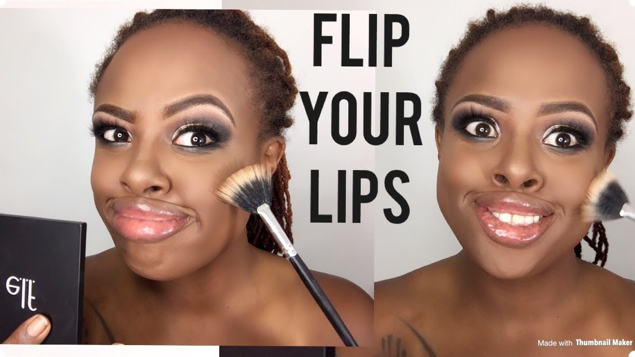 FLIP MY LIPS CHALLENGE || Full makeup - YouTube