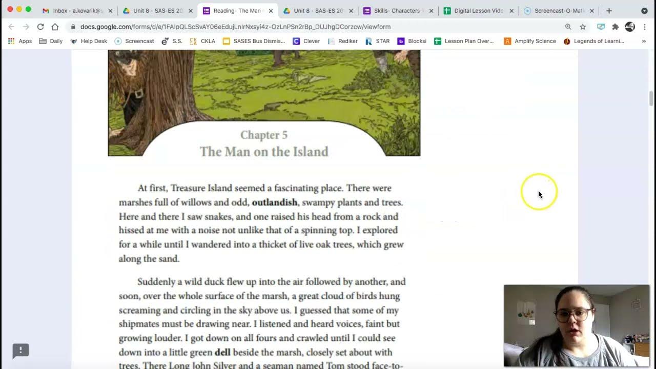 4th Grade CKLA ELA - Unit 8 Lesson 8 Treasure Island: The Man on the ...