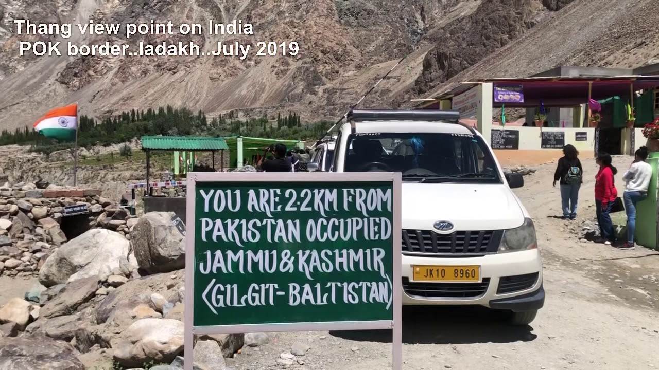 Thang view point on India POK border.Ladakh.. - YouTube