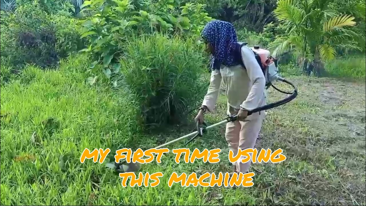 HOW TO USE BRUSH CUTTER MACHINE || work - YouTube